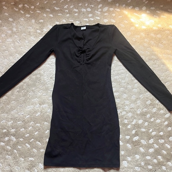 Aritzia | Dresses | Aritzia Sundays Beat Black Mini Dress | Poshmark